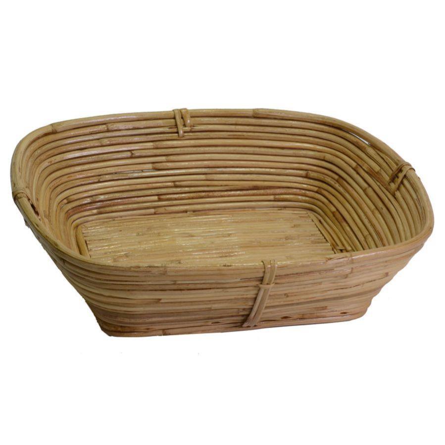 Rectangular natural rush basket cm35xh9x31 | Leroy Merlin