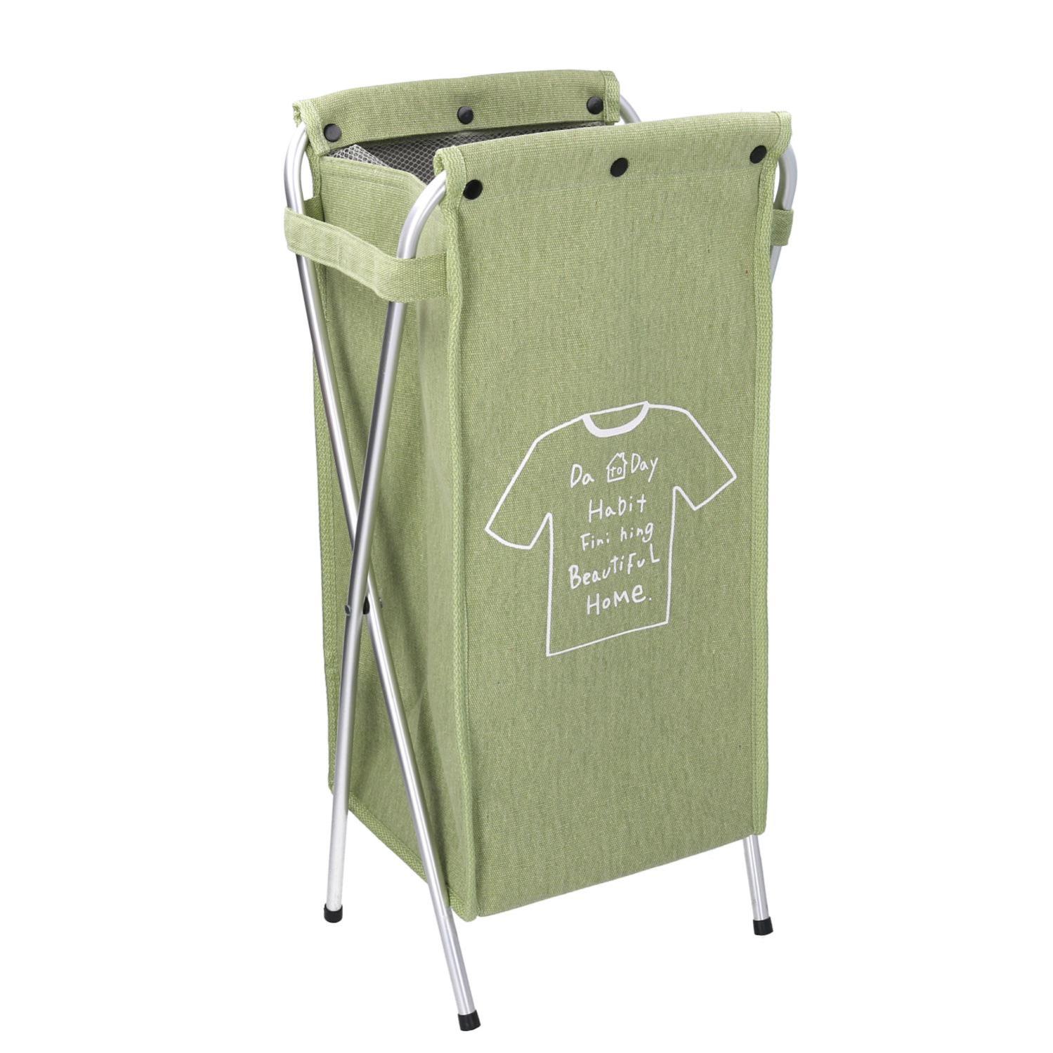 Cestone tessuto sacco verde pieghevole cm 29x33.5h66 | Leroy Merlin
