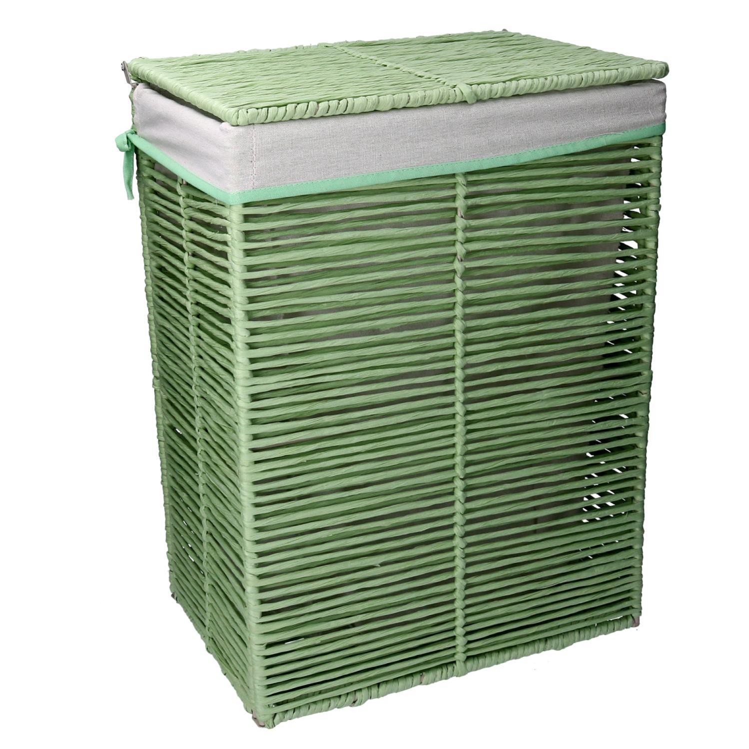 Cestone paper hilary verde chiaro rettangolare pieghevole cm30x40h55 ...