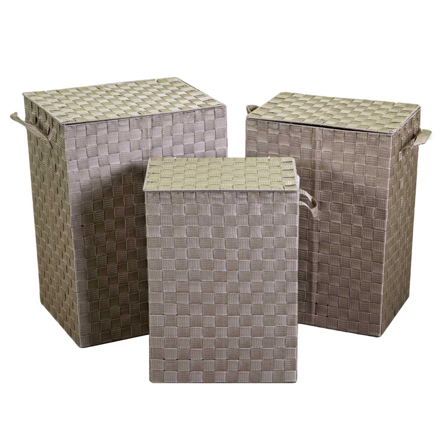 Cestone poliestere tortora foderato 1-3rettangolare cm40x30x55 | Leroy ...