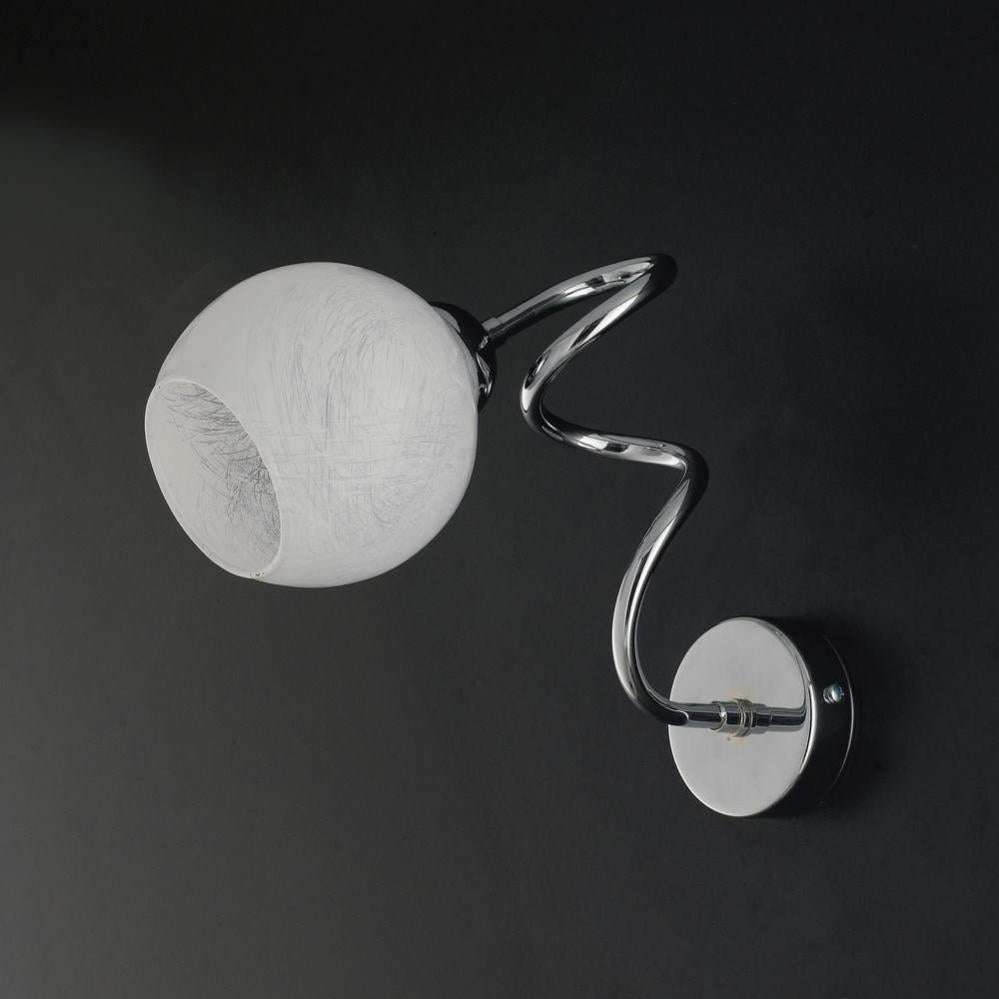 Applique murale chromée Cleo Bonetti avec verre | Leroy Merlin