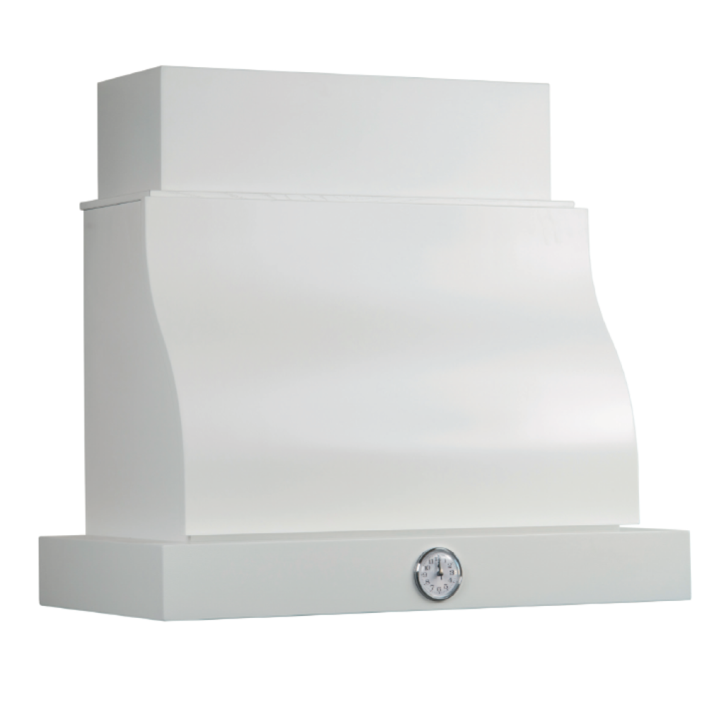 Cappa cucina rustica bianca APRIBILE con cornice in legno cm 120 ...