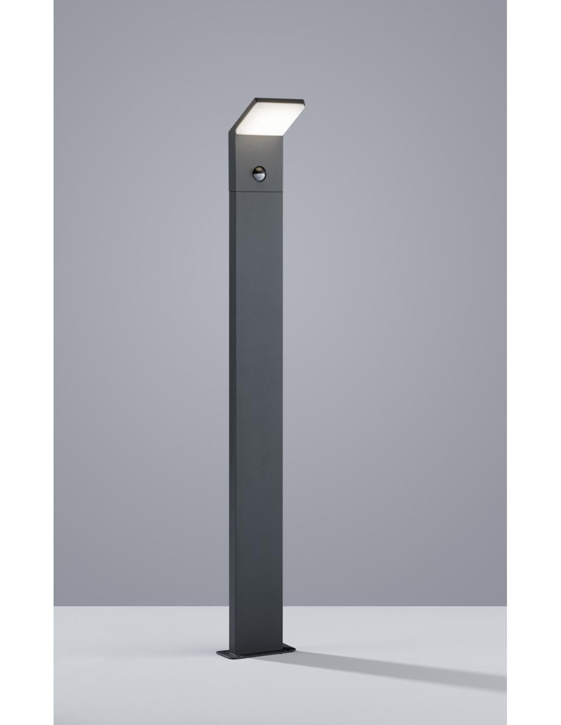 Palo per Esterno Pearl Led IP54 Antracite con Sensore Movimento Trio ...