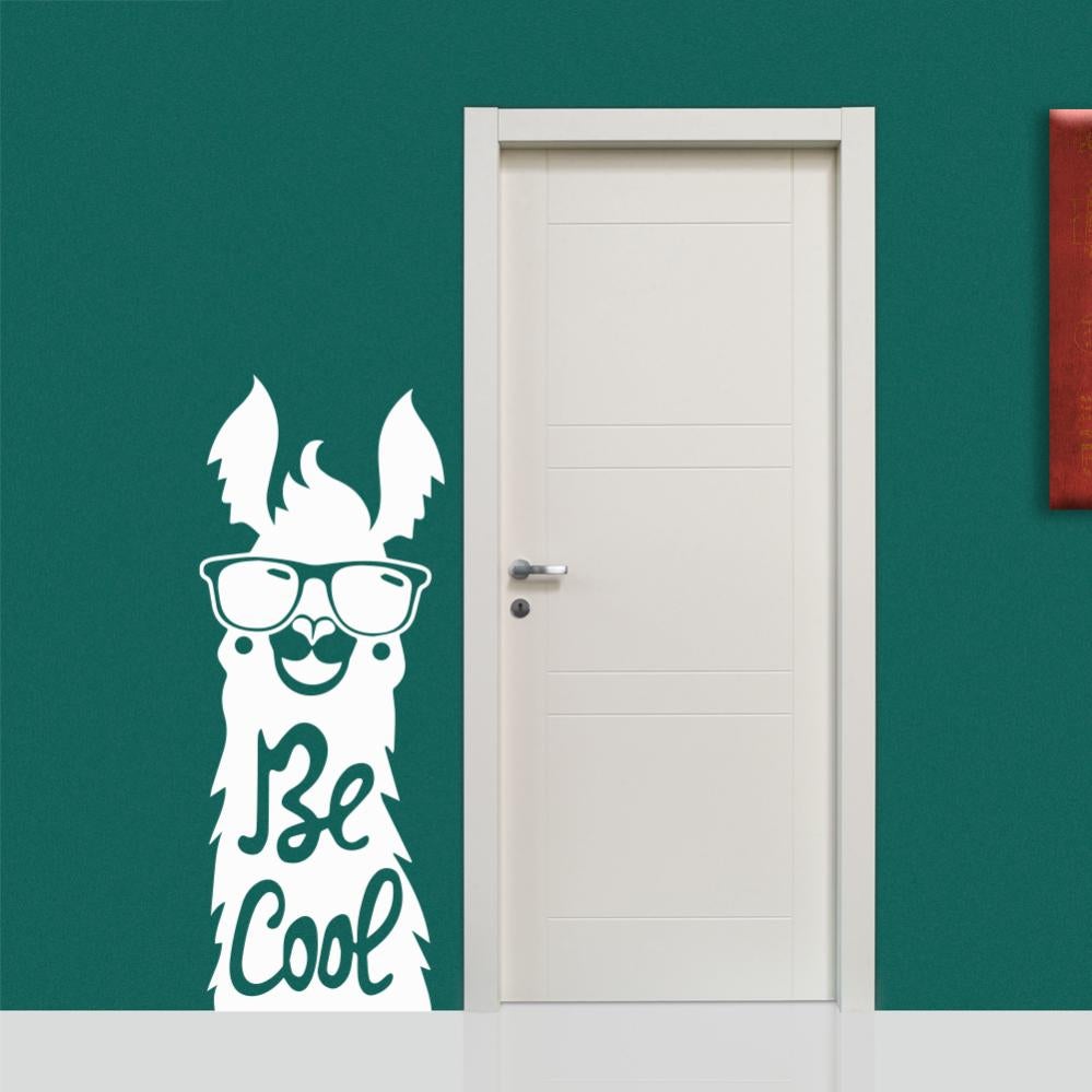 BE COOL - Sticker Mural Vinyle Sticker Mural 55x145 Cm - couleur BLANC ...