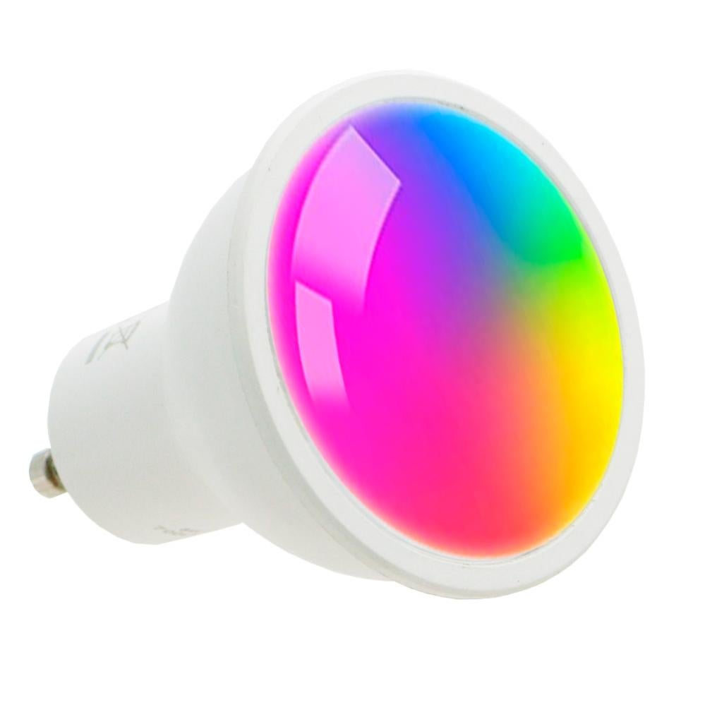 Bombilla LED dicroica RGB + TW WIFI GU10 | Leroy Merlin