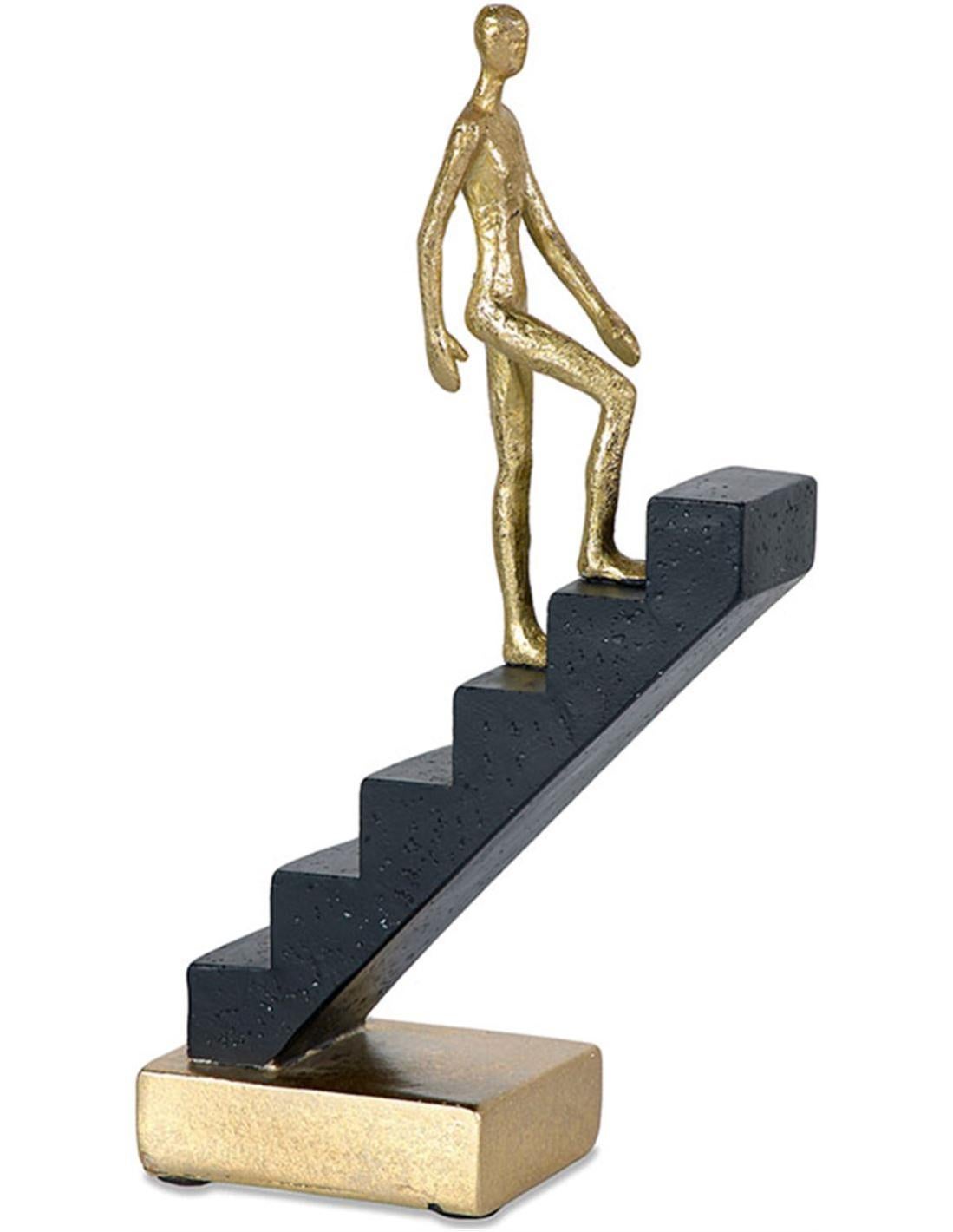 Figura hombre en escalera 16*29 negro dorado dream | Leroy Merlin