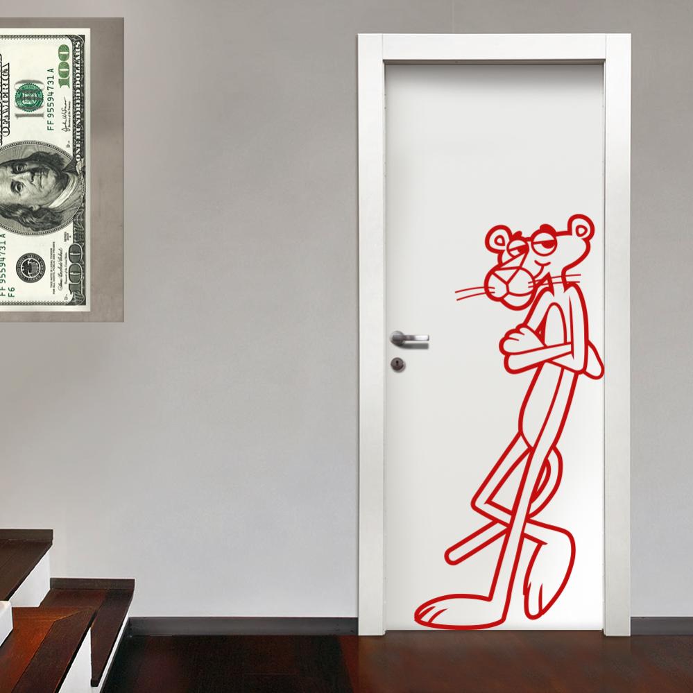 PANTERA ROSA - Adesivo Murale Wall Sticker In Vinile 55x120 Cm - colore ...