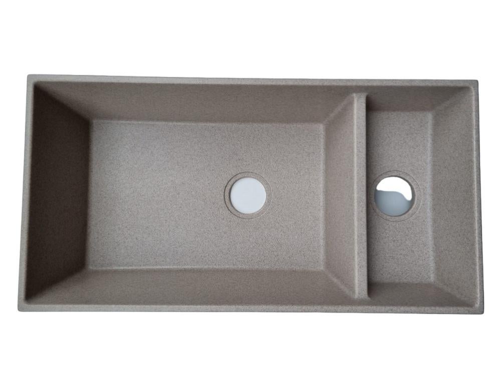 Evier de cuisine Beige Sable 1,5 bac OLWIN | Leroy Merlin