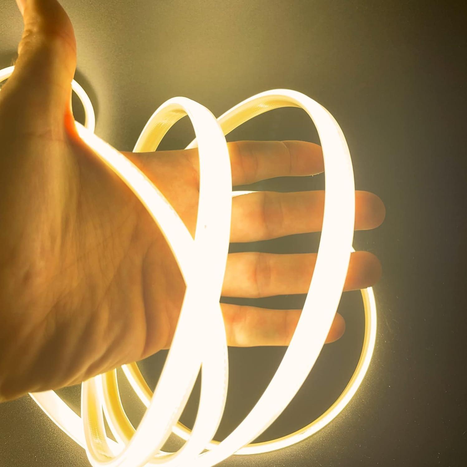 Striscia Led Cob 220V Alta Luminosità 288 Luci al Metro Ip65 ...