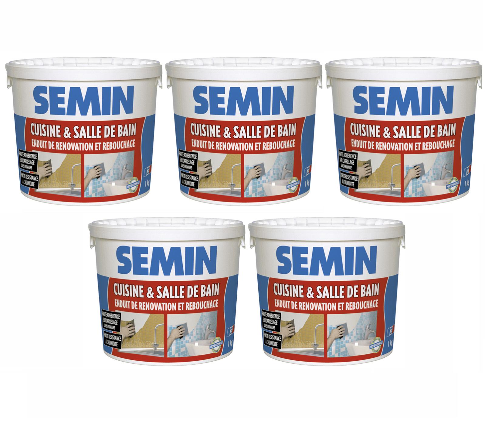 Lot de 5 enduits de rebouchage et rénovation spécial cuisine et salle ...