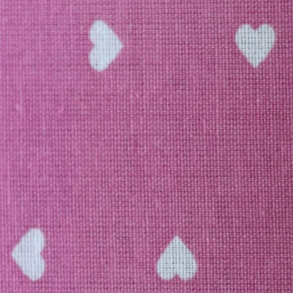 Tessuto al Metro Loneta Cuoricini_N°7-Rosa-Bianco 280 Cm | Leroy Merlin