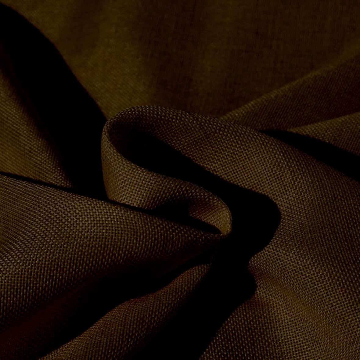 Tissu au mètre Hauteur 280 cm aspect lin 05-Marrone | Leroy Merlin