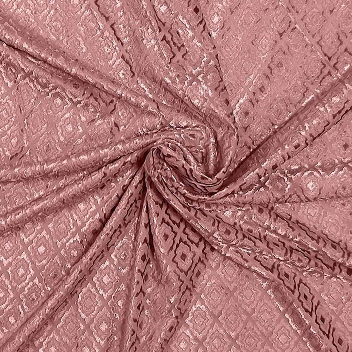 Tessuto al Metro Velluto N°04 Rombo Rosa 280 Cm | Leroy Merlin