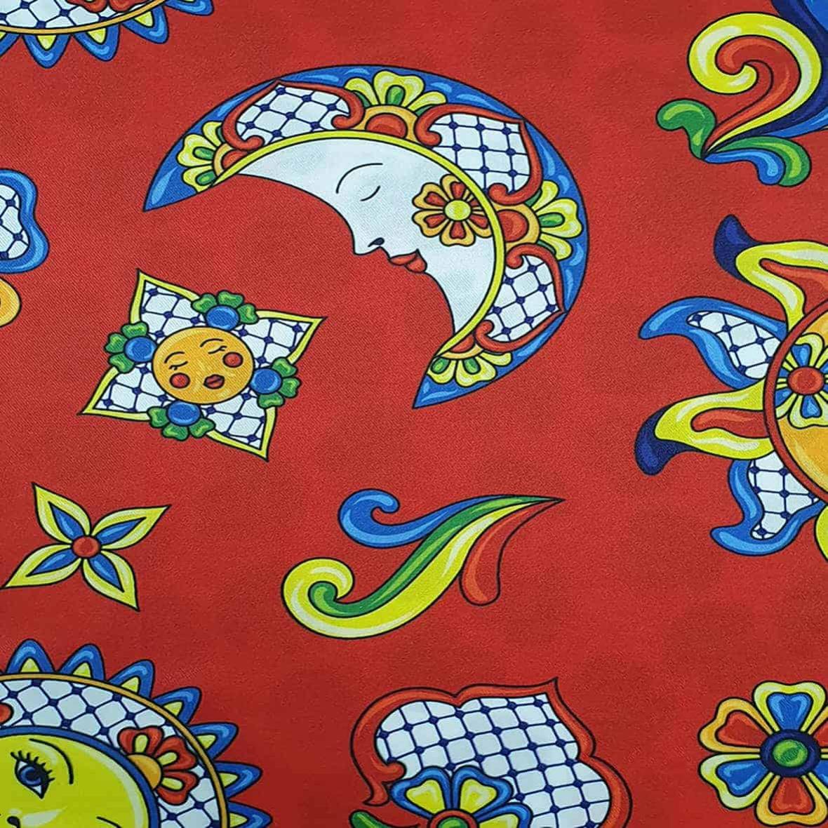 Tessuto al Metro Twill N°963R-SoleLuna Rossi 140 Cm | Leroy Merlin