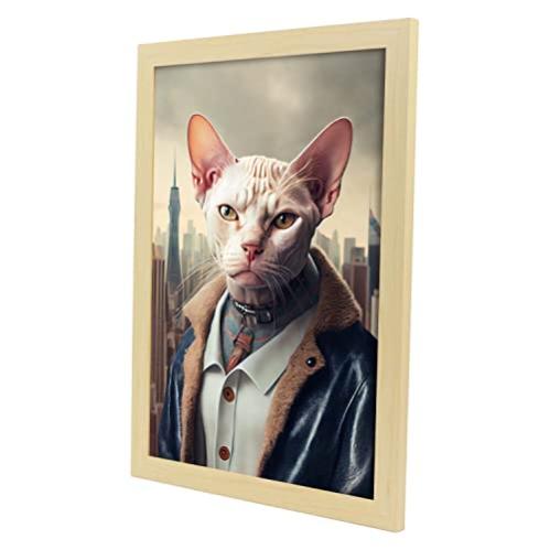 Nacnic Lámina Gato Colorpoint Curioso En Estilo Fotografía A Todo Color ...