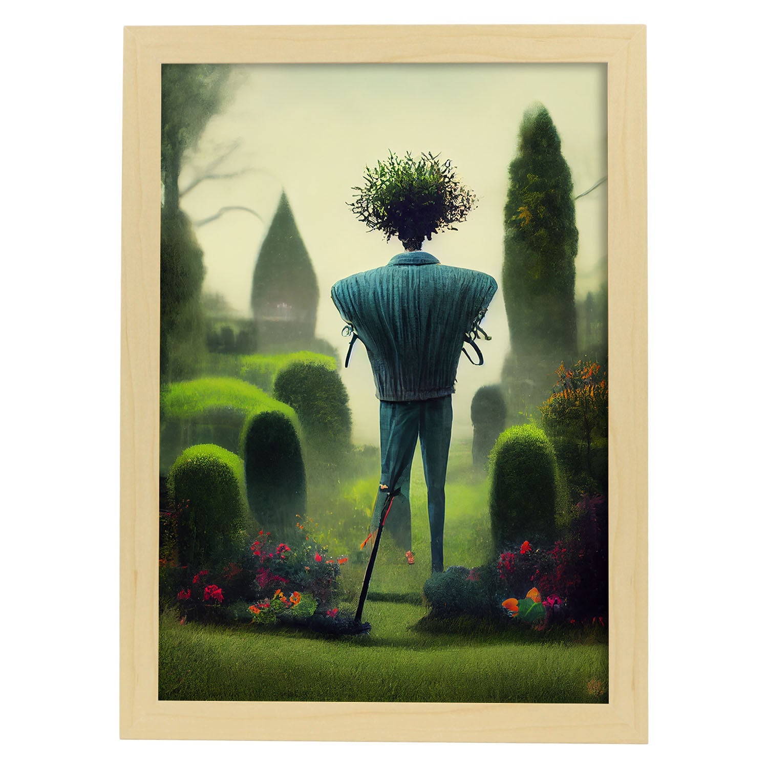 Nacnic Lámina Jardinero Leal Al Estilo De T Burton Ilustraciones De