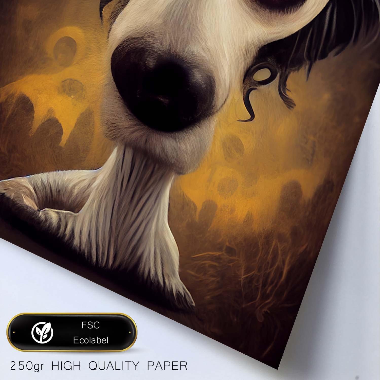 Nacnic Lámina Perro Generoso Estilo T Burton Ilustraciones Y Pósters De ...