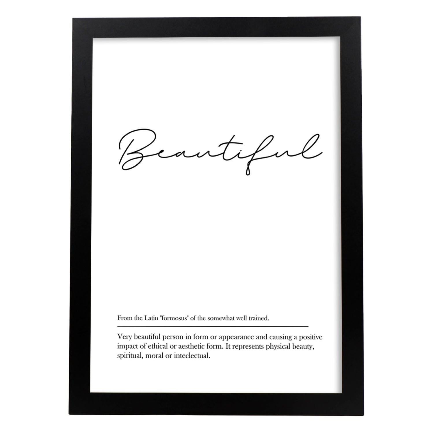 Belle Feuille De Définition Anglaise. Affiche De Mot Avec Définitions ...