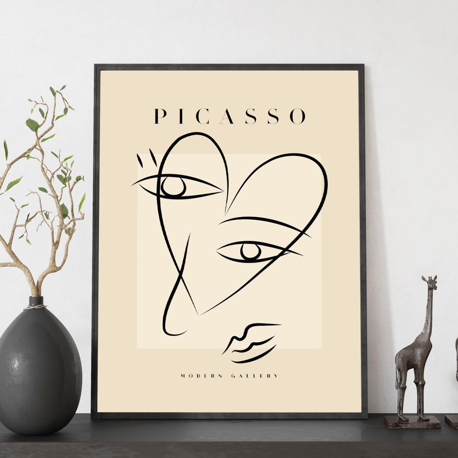 Nacnic Póster De Colección Picasso 23 Ilustraciones En Estilo ...