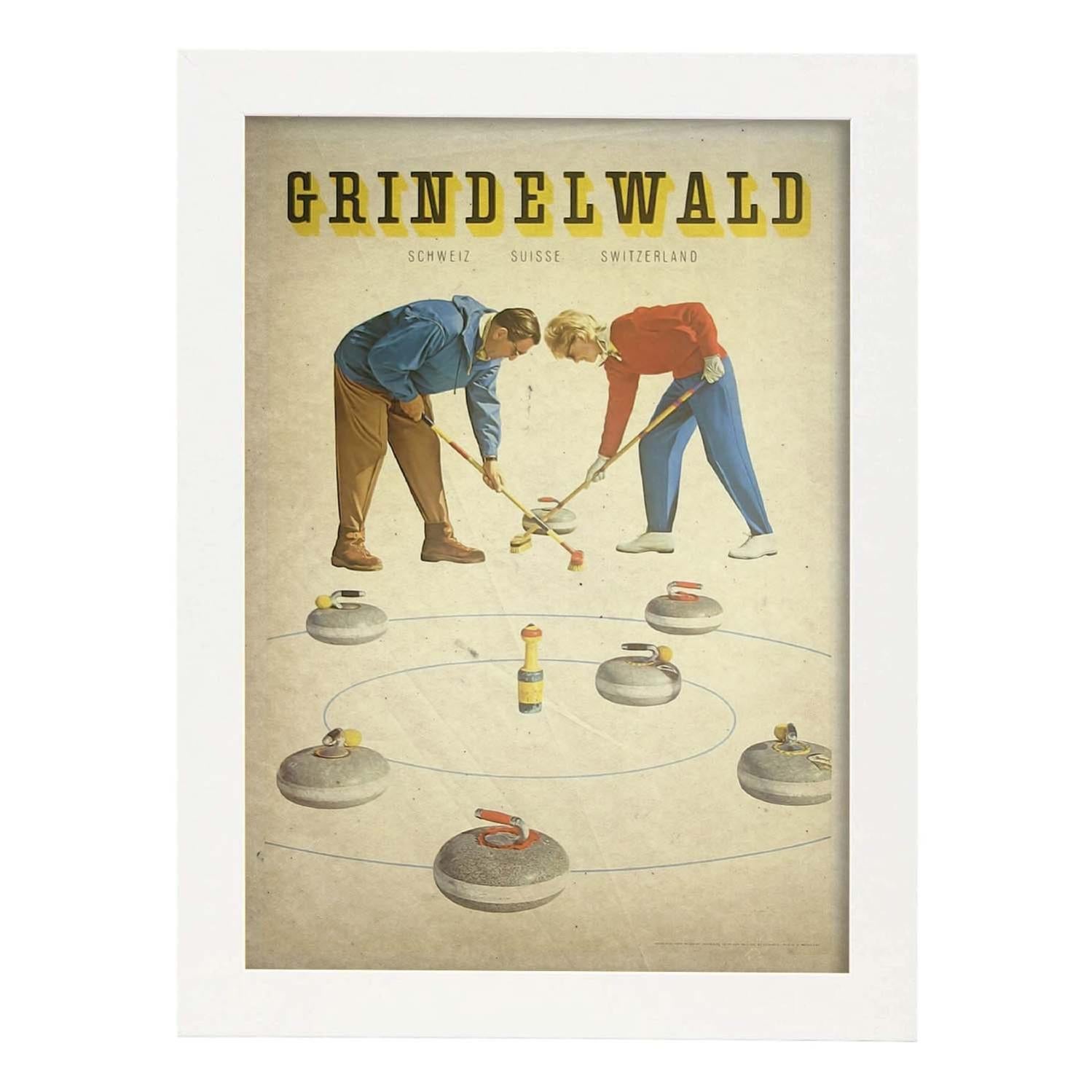 Poster Vintage De Curling Con Imágenes Vintage Y De Publicidad Antigua ...