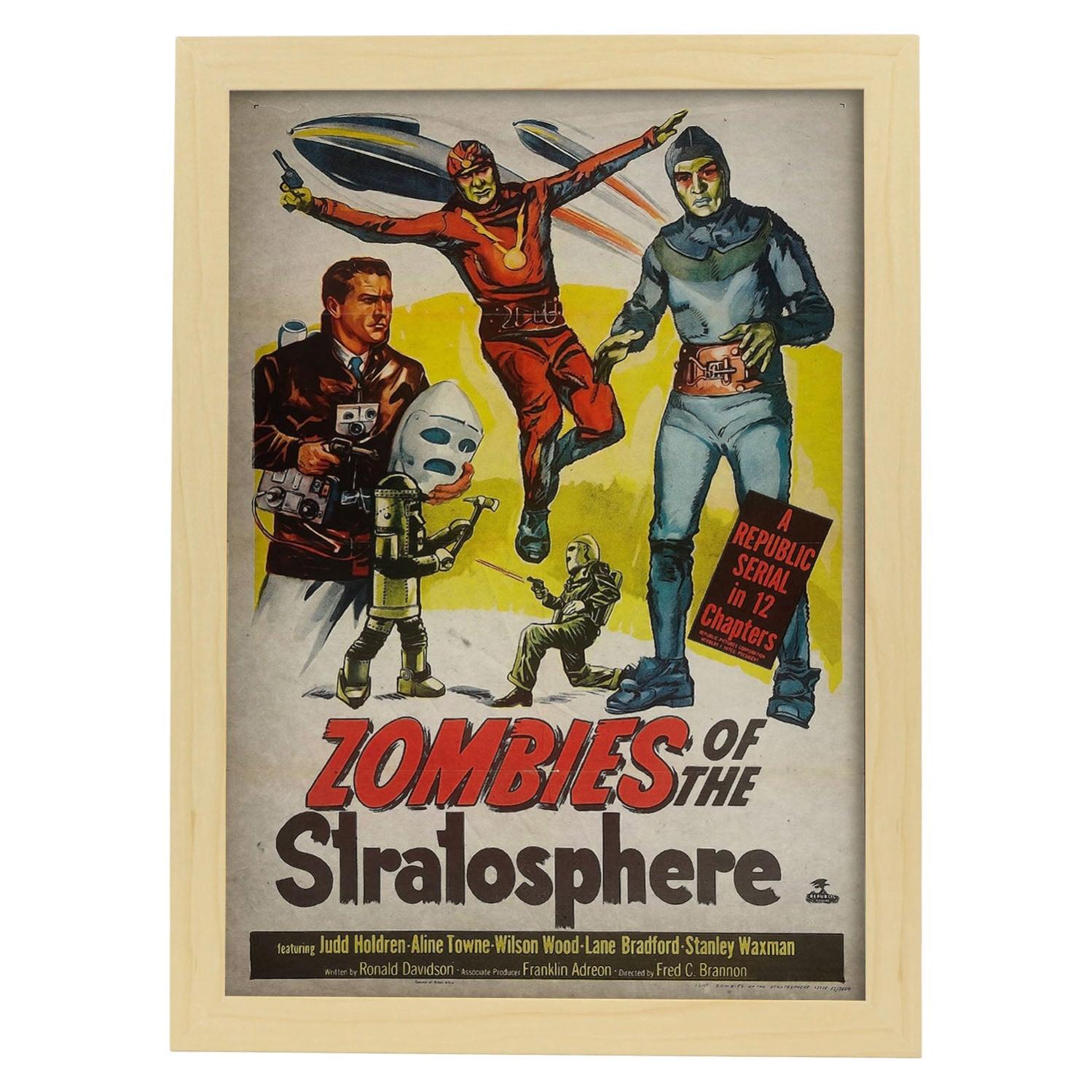 Affiche Vintage Des Zombies. Avec Des Images Publicitaires Vintage Et ...