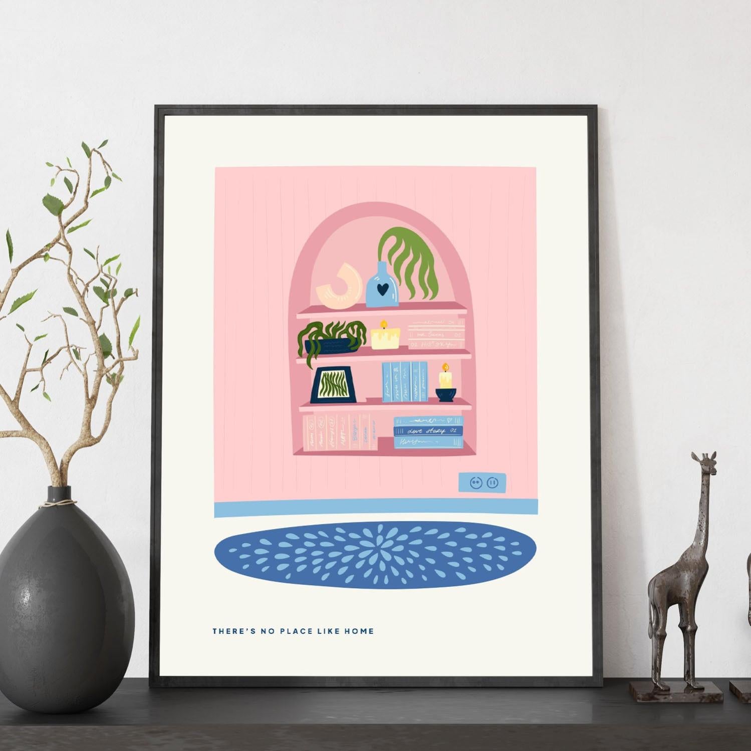 Nacnic Poster Pop Art Astratto. Nessun Posto Come Casa Illustrazioni ...
