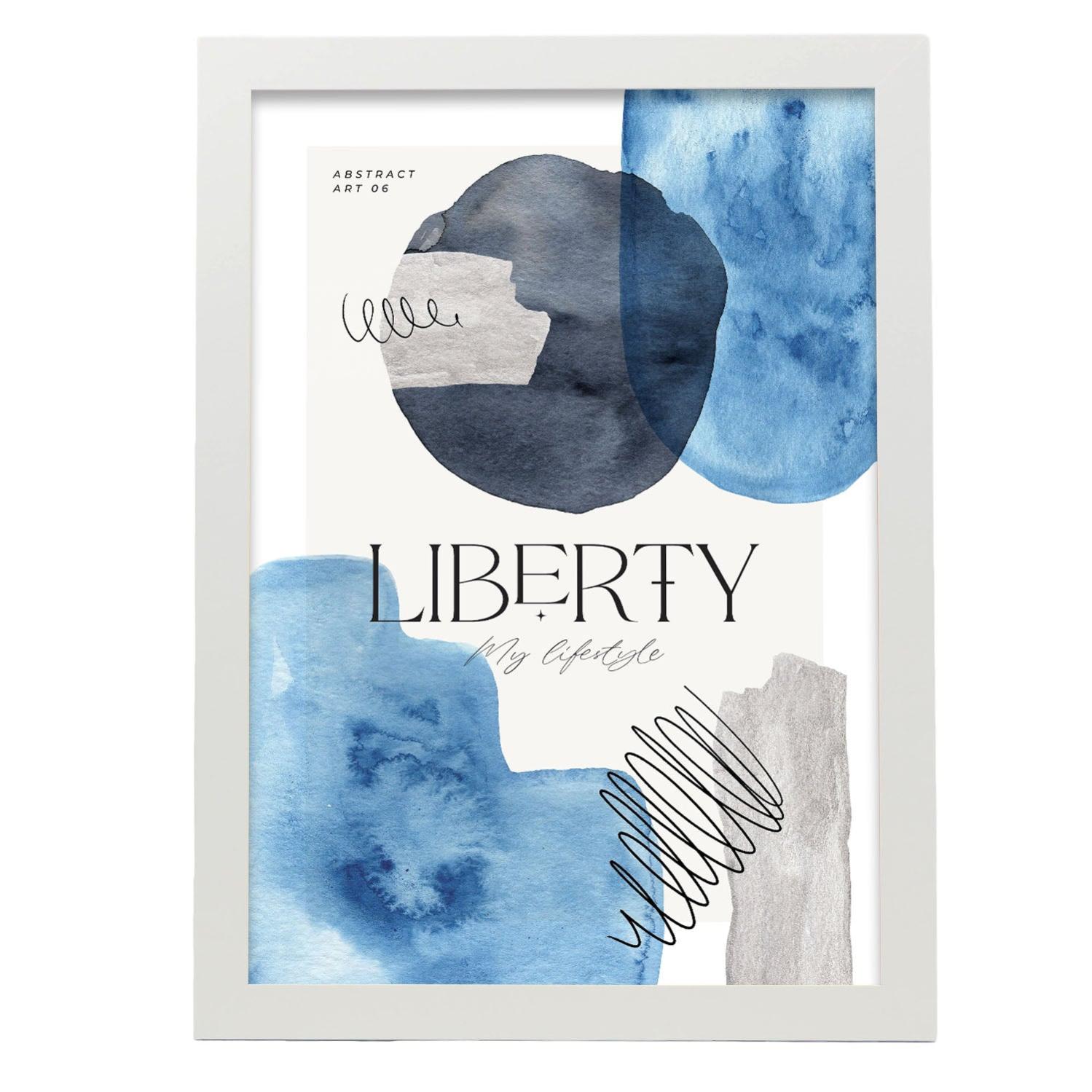 Affiches Abstraites Dans Un Style Aquarelle Coloré Mode De Vie ...