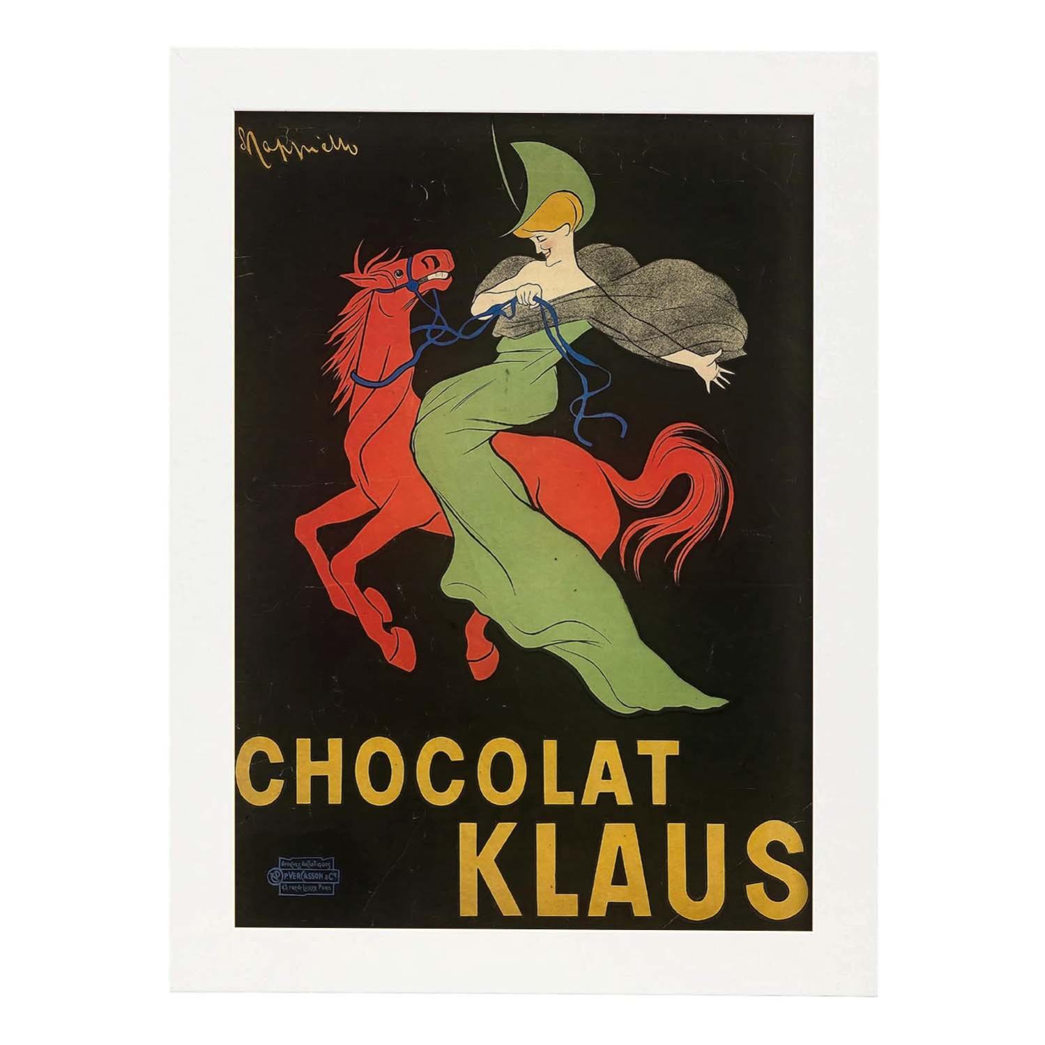Horse Vintage - Affiche Au Chocolat. Avec Des Images Publicitaires Vintage Et Anciennes. Cadre ...