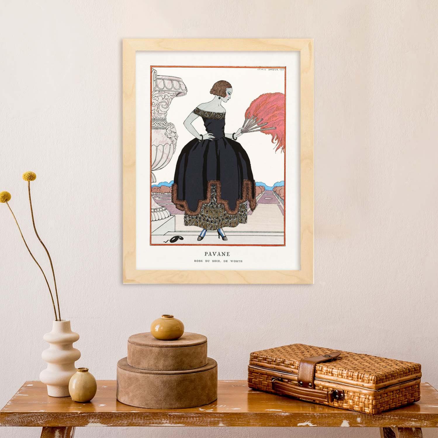 Modèle De Lamina Vintage 077. Affiches Avec Les Illustrations Art Déco ...