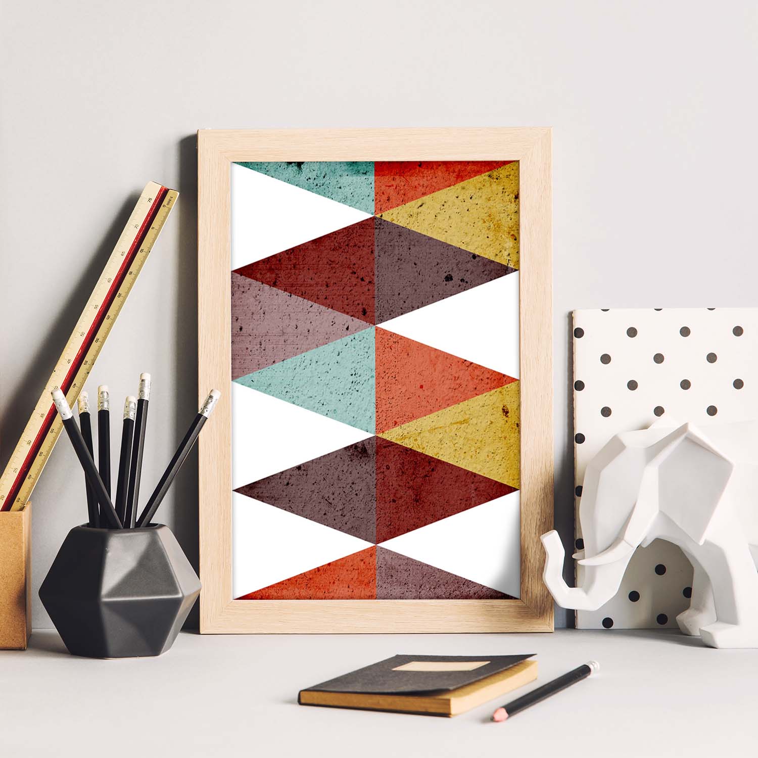 Disegno Geometria Colorato. Lamina Si Forma Otone 3, Illustrato Con ...