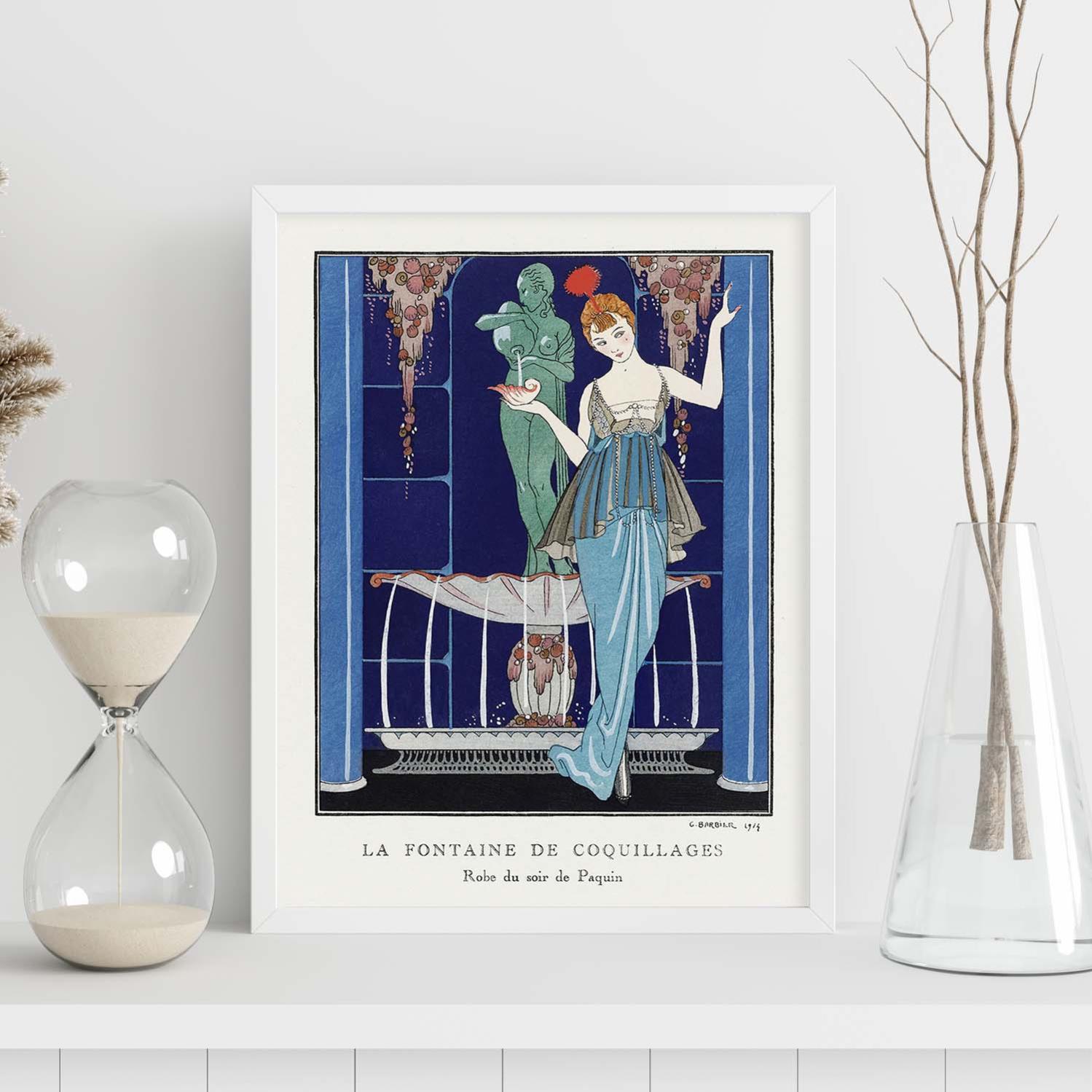 Lámina Vintage Modelo 009 Pósters Con Las Ilustraciones Art Decó De ...