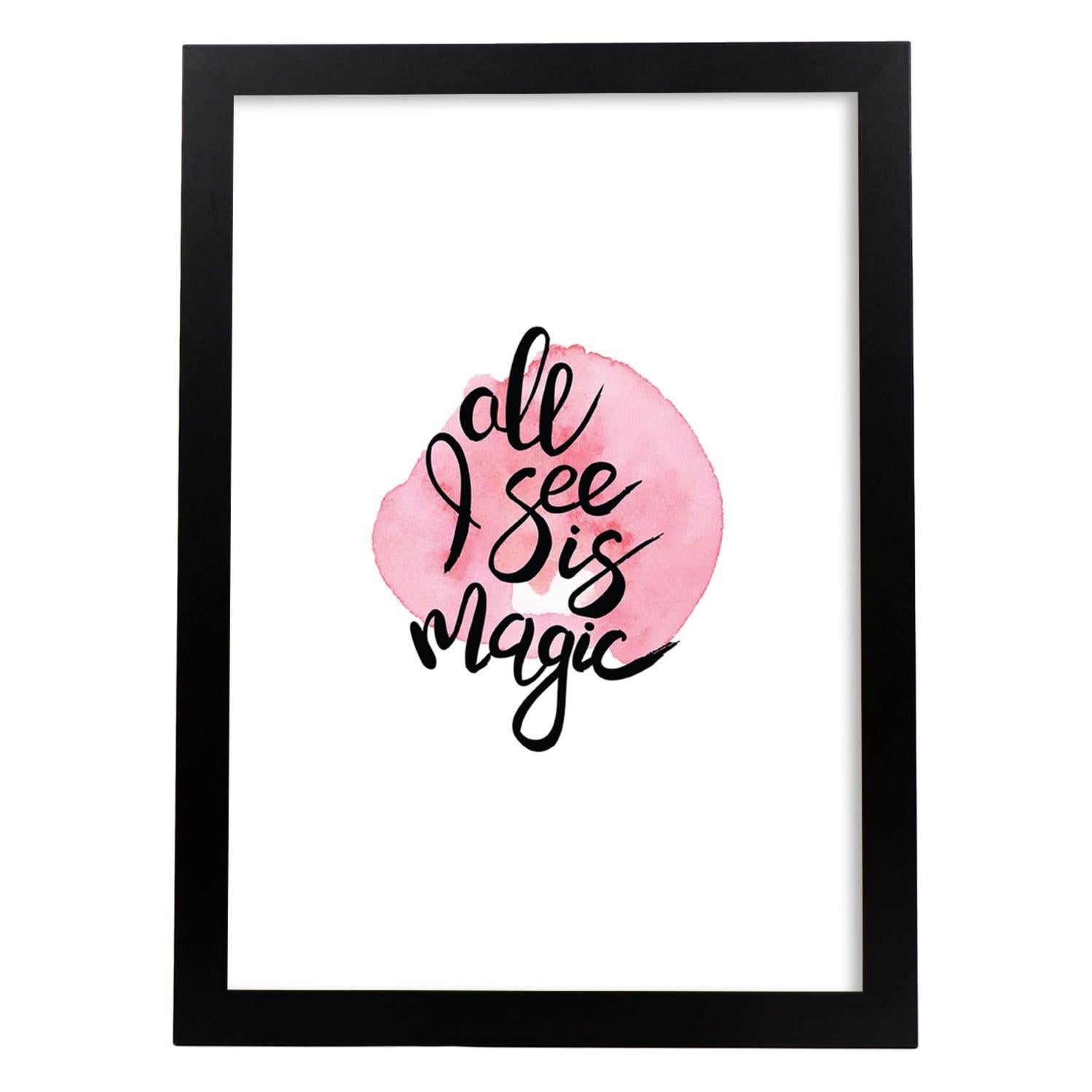 Plastifié Avec Des Messages Joyeux Colorés. Affiche « Tout Ce Que Je ...