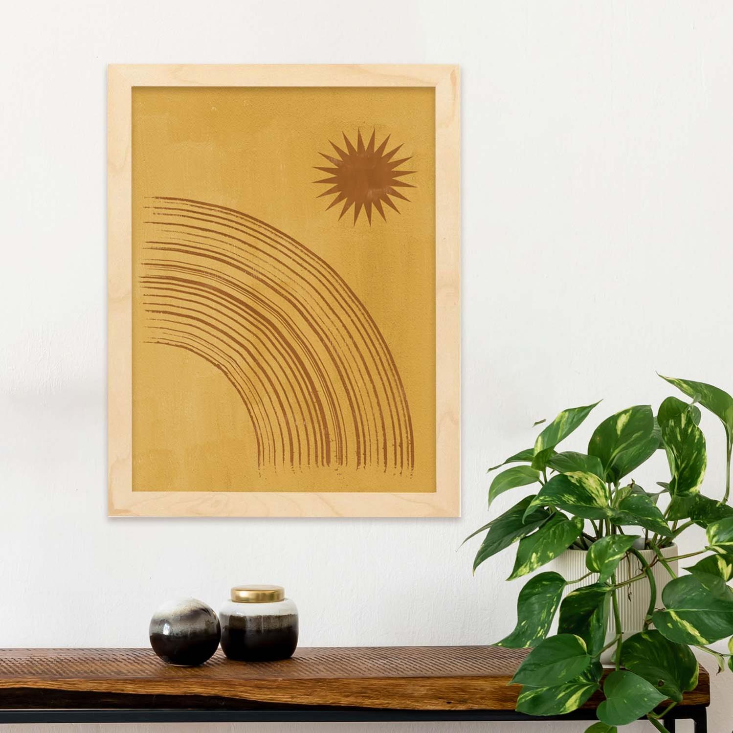 Affiche Avec Des Images Abstraites De Semelles Et De Lunes. Lame Avec ...