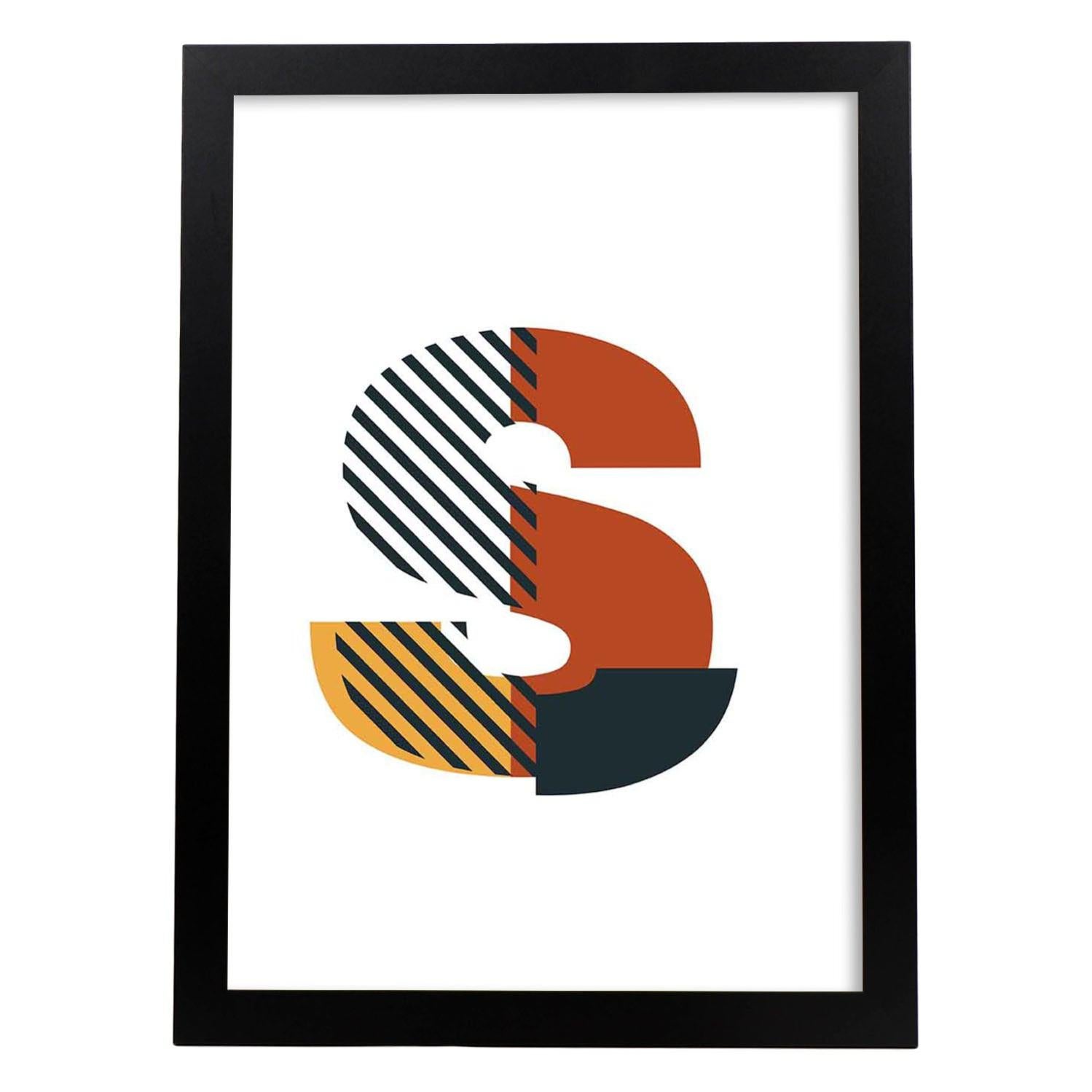 Nacnic Letter S Poster Stampa In Stile Geometry Con Immagini Dell ...