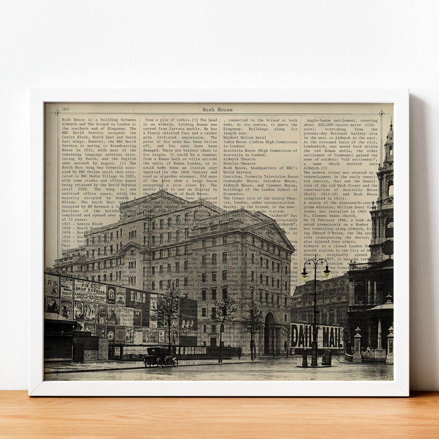 Feuilles D'affiches De La Maison Bush Et Illustrations De Villes Du ...