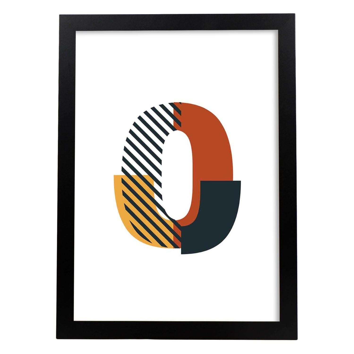 Nacnic Poster De Número 0 Lámina Estilo Geometria Con Imágenes Del ...