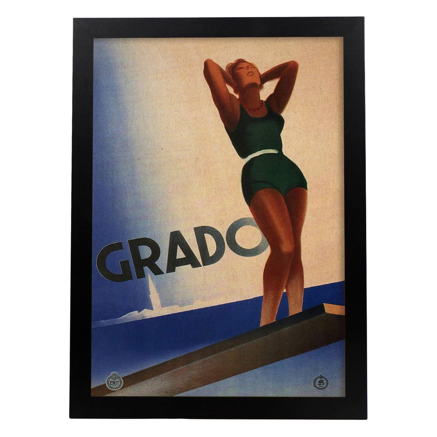 Affiche Vintage. Affiche Vintage De L'europe. Voyage À La Note. Sans ...