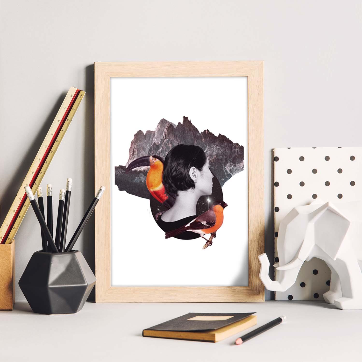 Lame Artistique Décorative Avec Illustration De Collage 2 Style De ...