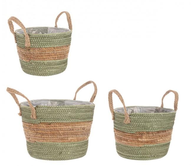 4x Set3 Cesta 2M Alyce To Verde-Naturale | Leroy Merlin