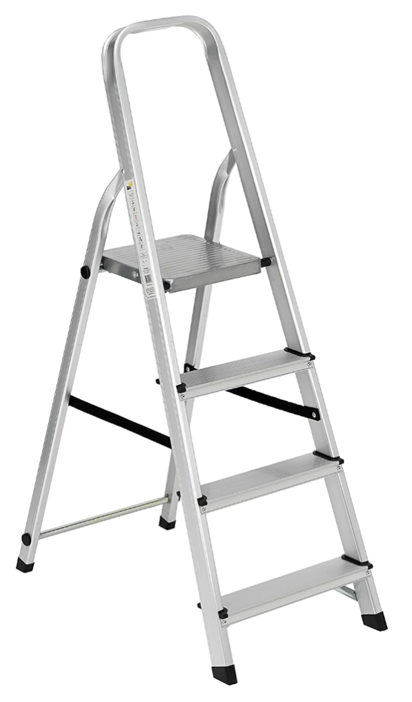 SCALA ALLUMINIO EVEREST 4 GRADINI PER USO DOMESTICO E BRICOLAGE ...