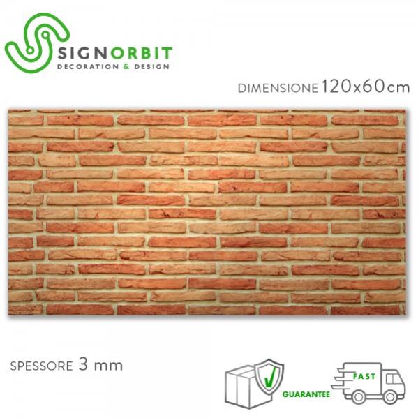 BRIQUE ROUGE - Dosseret de Cuisine PVC Souple - Dimensions 120x60cm ...