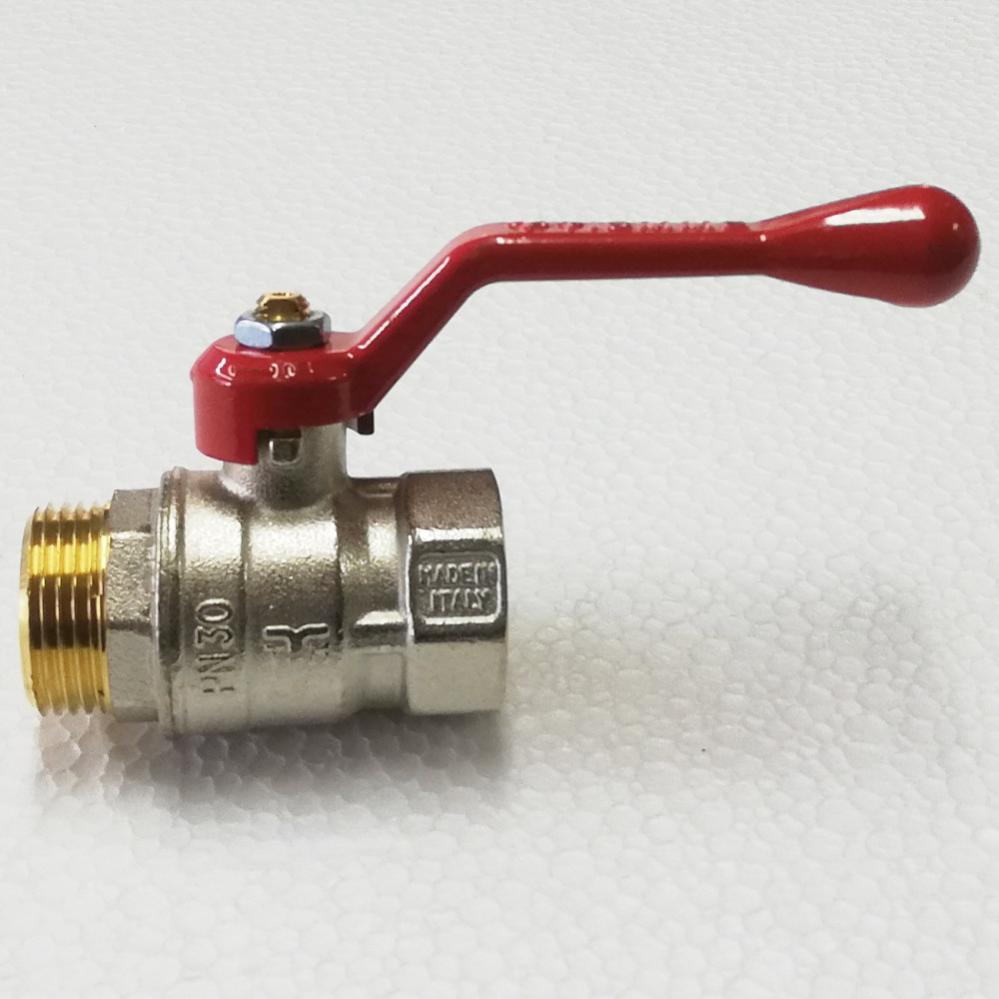 Valvola sfera saracinesca mf leva lunga rossa da 1''+1/4 | Leroy Merlin