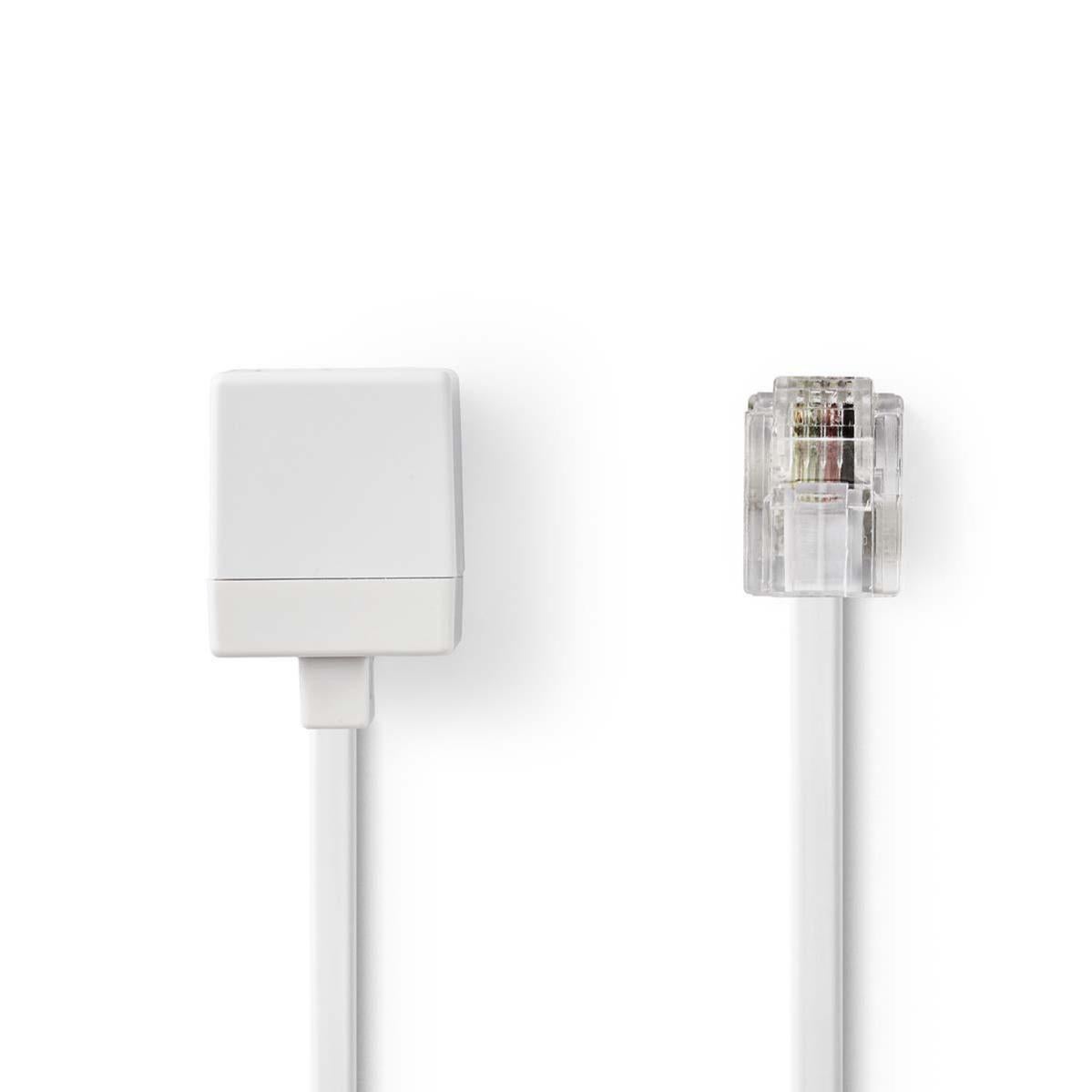 Rallonge de Câble de Télécommunication RJ11 Mâle - RJ11 Femelle 5,0 m ...