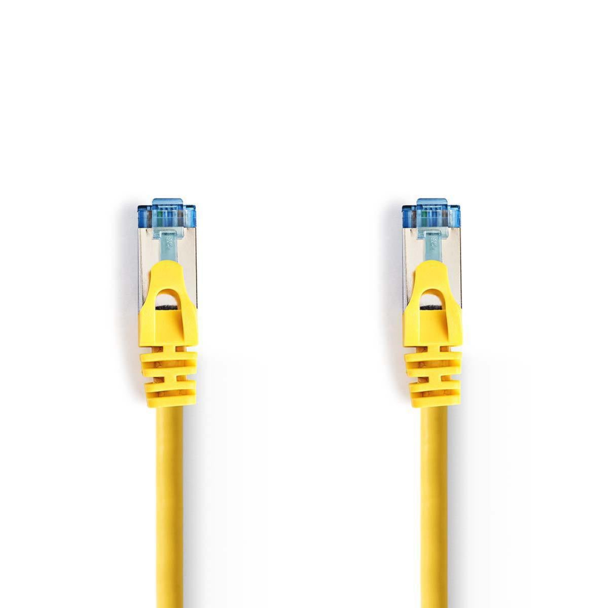 Câble Réseau Cat 6a SF/UTP RJ45 Mâle - RJ45 Mâle 5,0 m Touche jaune | Leroy Merlin