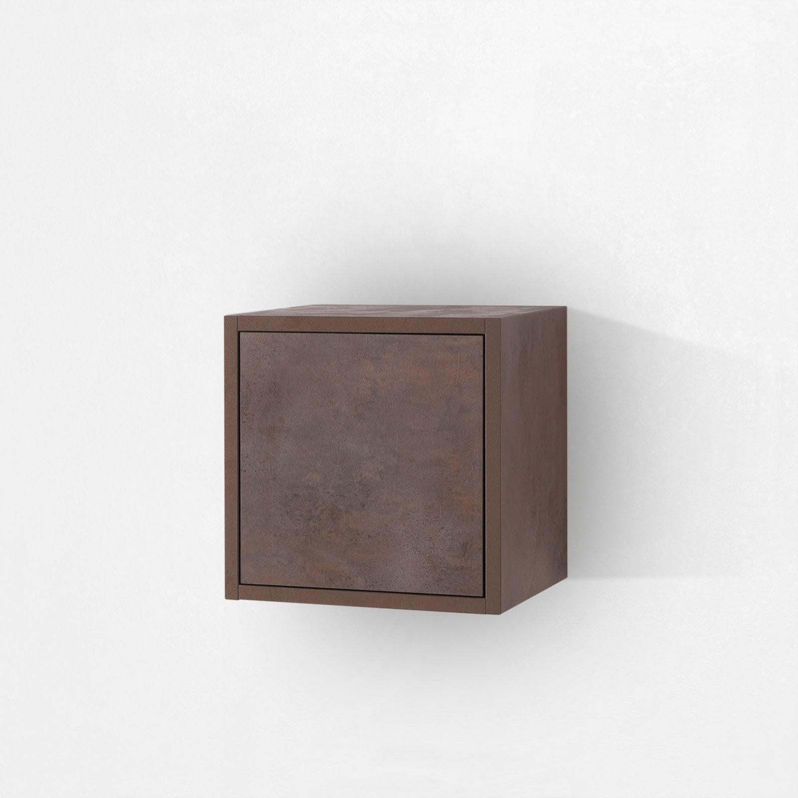 Mueble alto con 1 puerta marrón piedra en melamina | Leroy Merlin