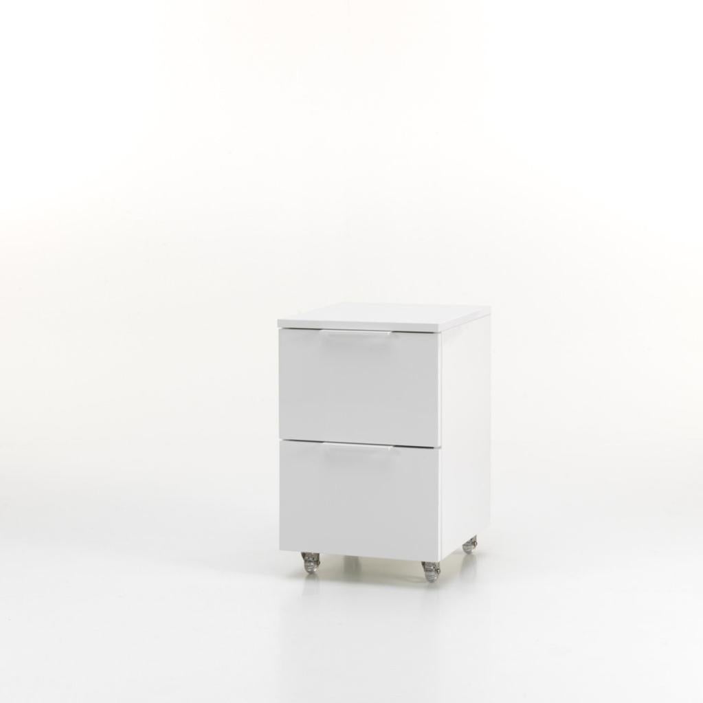 Cajonera con ruedas blancas en melamina | Leroy Merlin