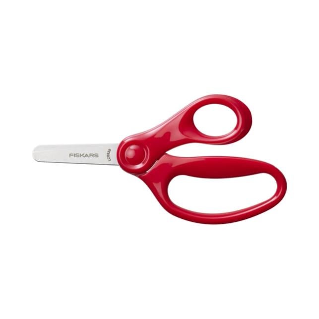 Tijeras con punta redonda para niños a partir de 6 años - rojas - 13 cm ...