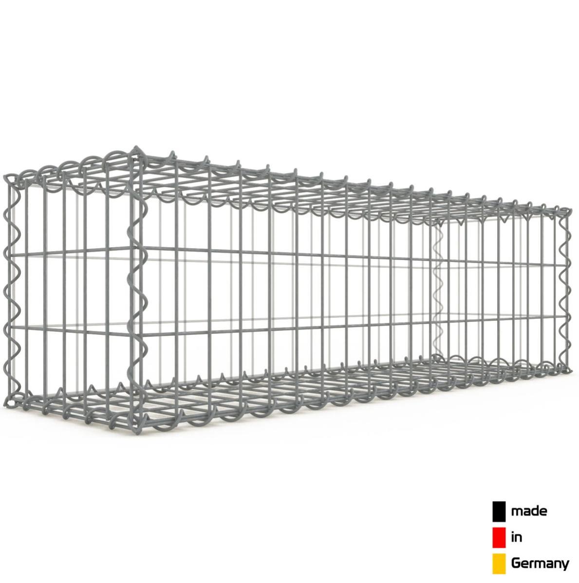 Gabiona - Gavión 100 cm x 30 cm x 30 cm (L x A x P), malla 5 cm x 10 cm ...