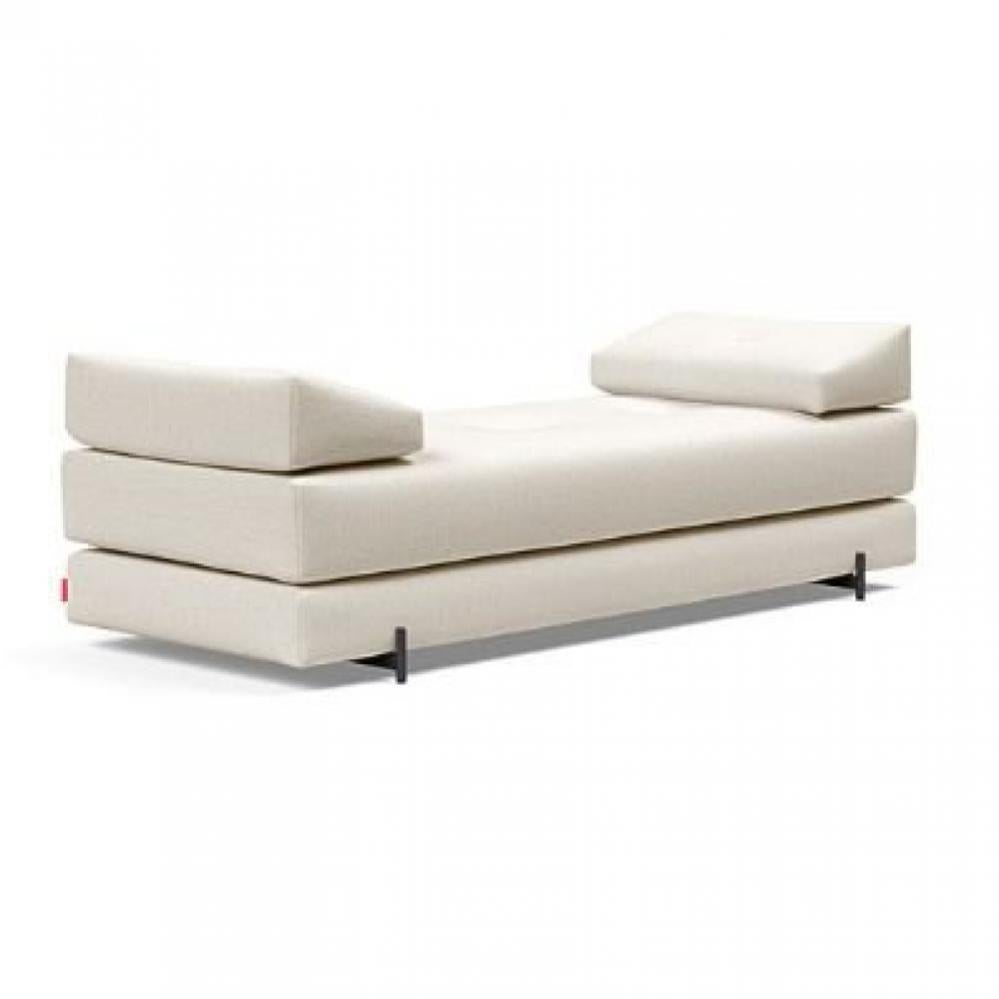Méridienne design SIGMUND INDU Bouclé, Off White convertible lit 160* ...