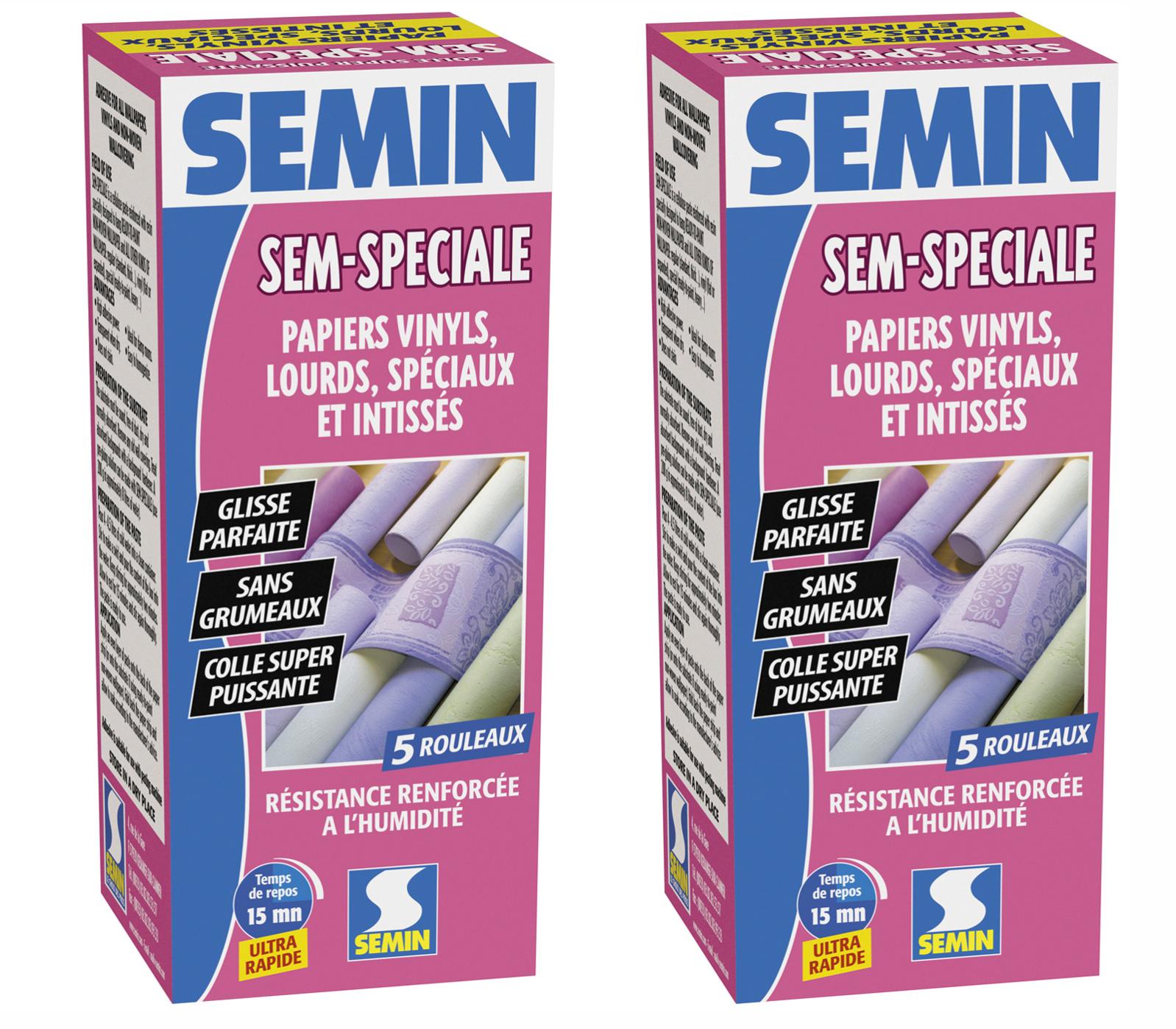 Lot de 2 colles en poudre pour papiers peints, vinyls, lourds, spéciaux ...